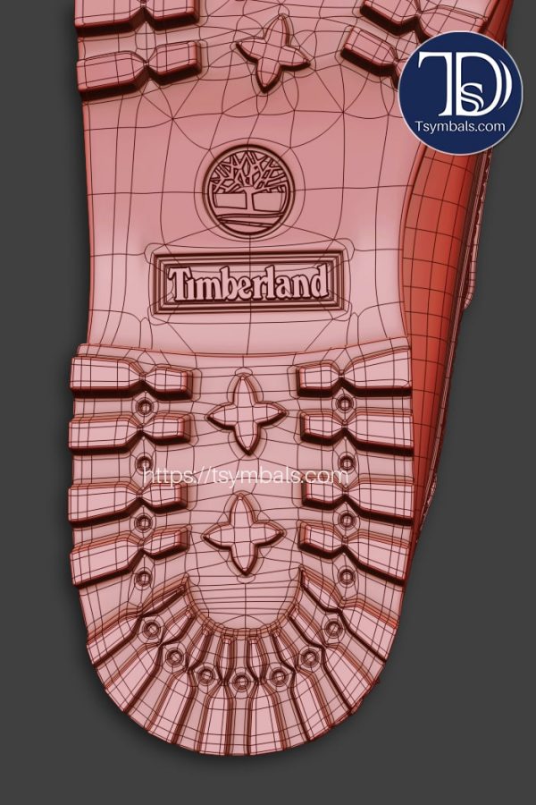 3d Boots • Footwear 3D model wireframes • Tsymbals Design