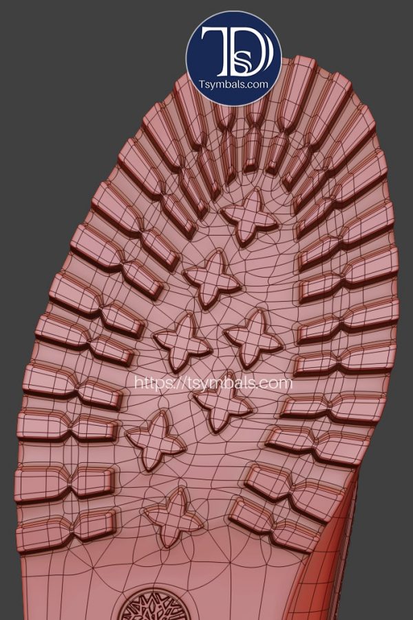 3d Boots • Footwear 3D model wireframes • Tsymbals Design