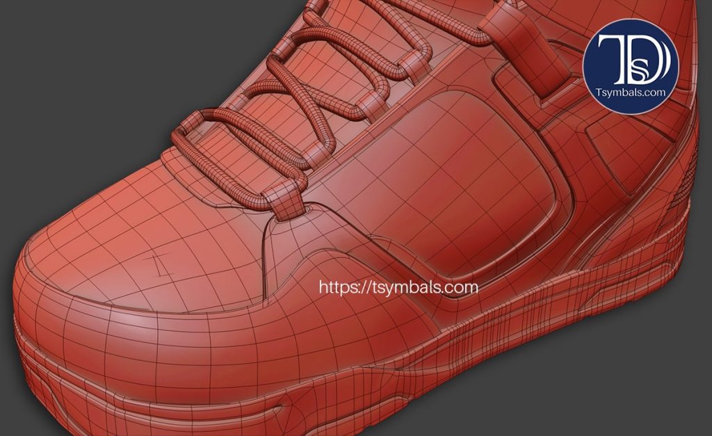 3d Boots • Footwear 3D model wireframes • Tsymbals Design